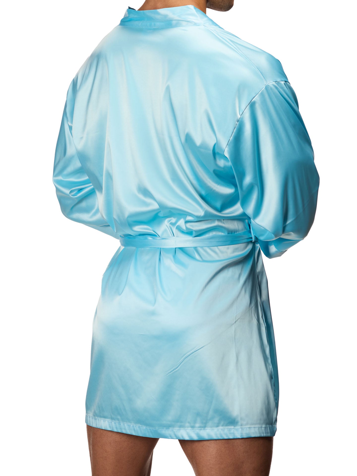Men's Sky Blue Robe - Sexy Underwear for Men - Body Aware